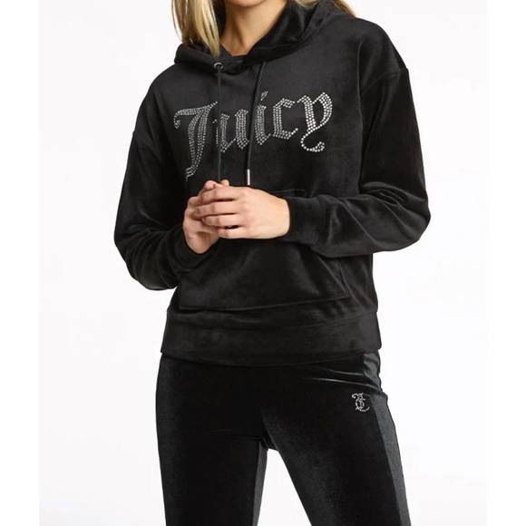 Juicy Couture | Tops | New Juicy Couture Oversized Big Bling Velour ...